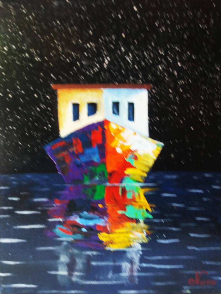 The Boat II Painting by Nasser Moreno | Saatchi Art