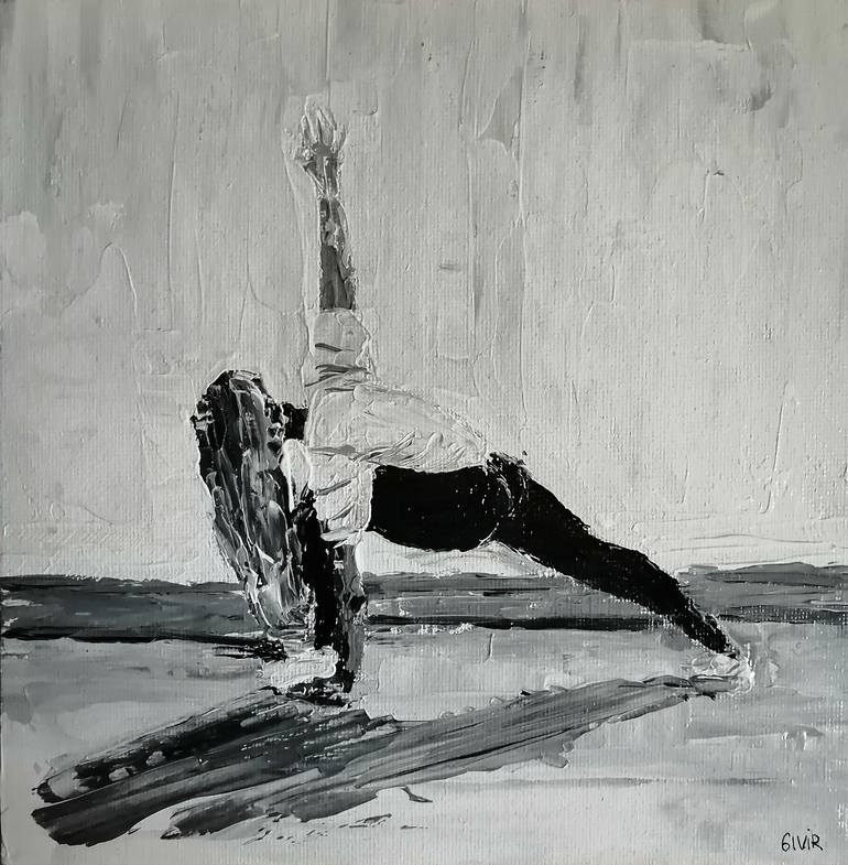 Yoga Painting by Ekaterina Sorokina | Saatchi Art