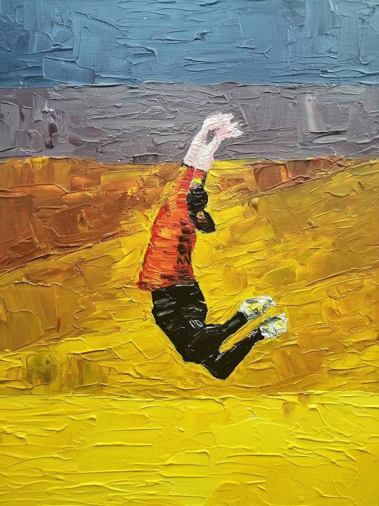 Jump Painting by Ekaterina Sorokina | Saatchi Art