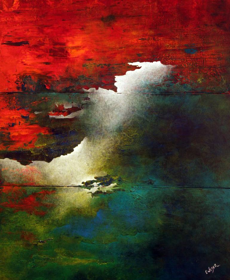 An Unfolding Trilogy Painting by Elizabeth Weber | Saatchi Art