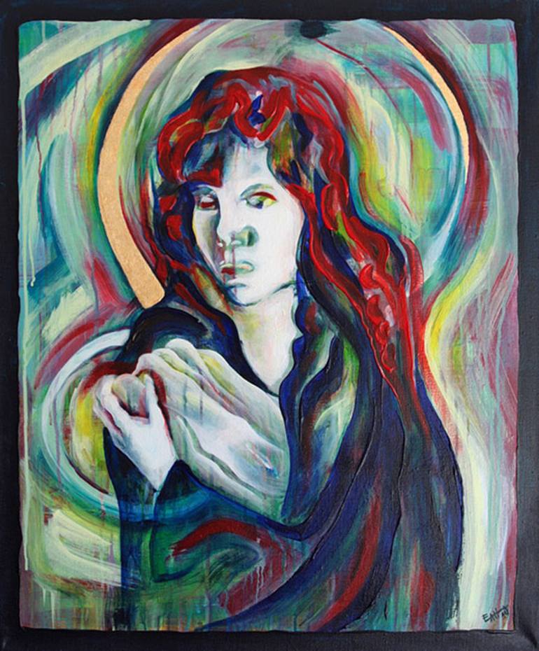 Caesonia with child Painting by Eva H | Saatchi Art