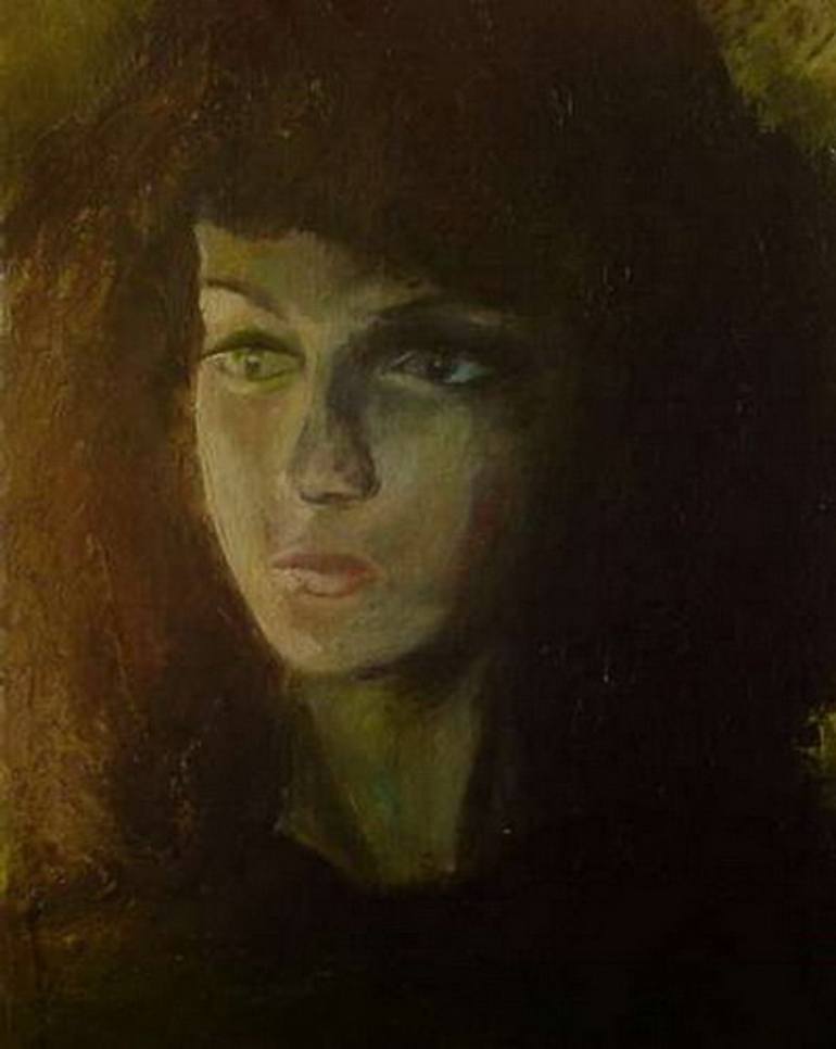 self-portrait Painting by Keti Keti | Saatchi Art