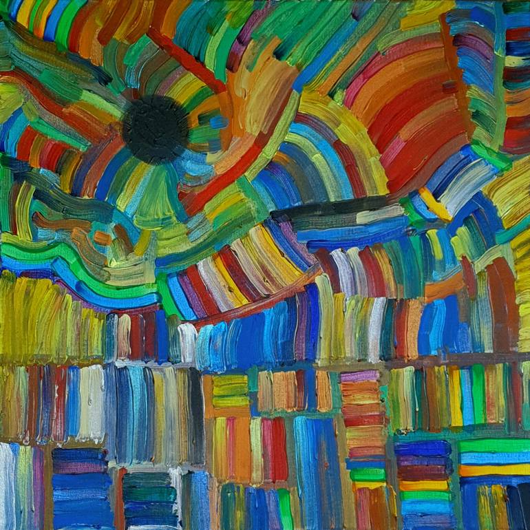 Controlled chaos or a field in the sun Painting by Alexey Ermolov ...