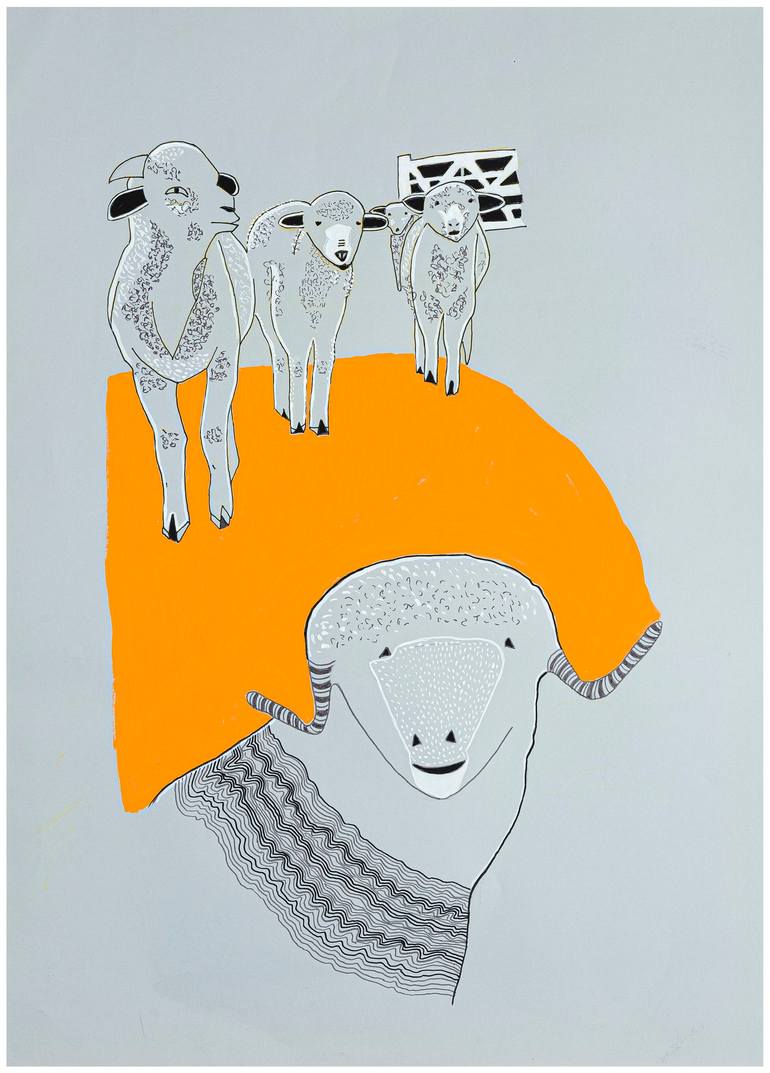 La Adela Drawing by Diana de Molinari | Saatchi Art