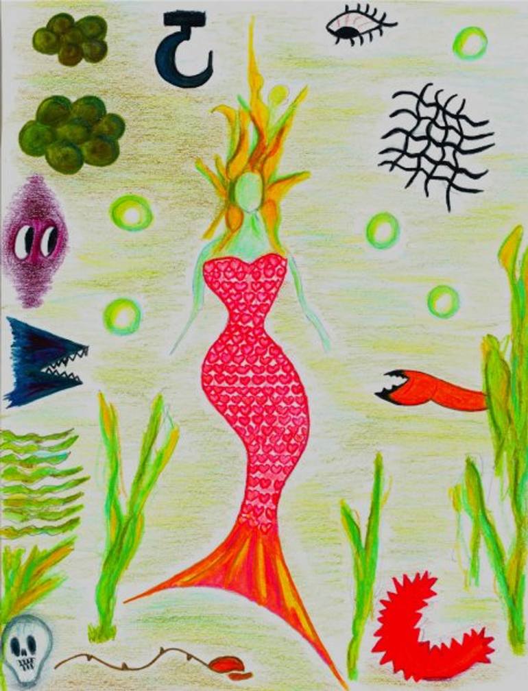 ...floating...drifting...in a cyber sea of unreality Painting by Cyber ...