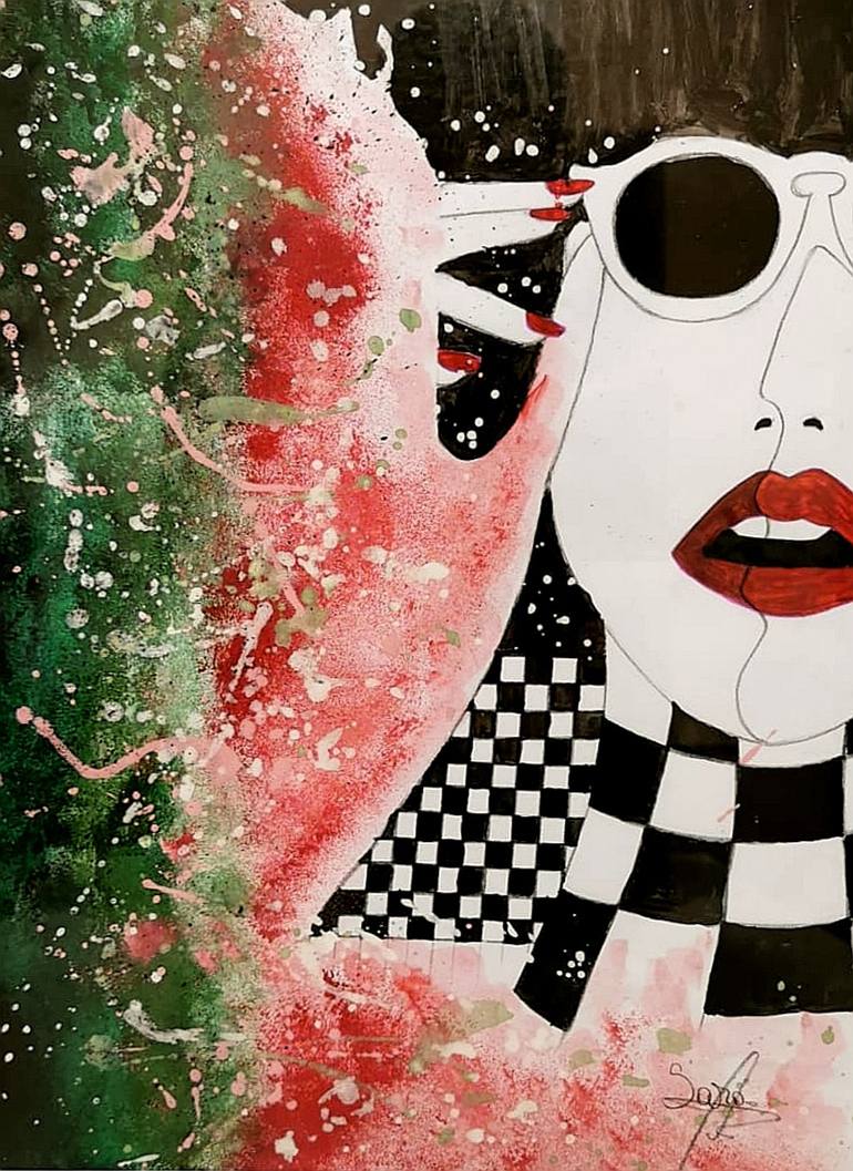 Modern Fashion Painting by Sara Bogdan | Saatchi Art