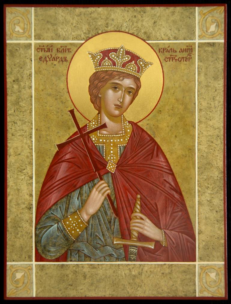 Icon of St. Edward King of England Painting by Yuliia Bolshynska ...