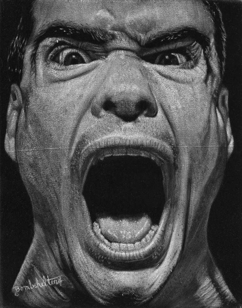Henry Rollins Painting by Diane Shilkitus | Saatchi Art
