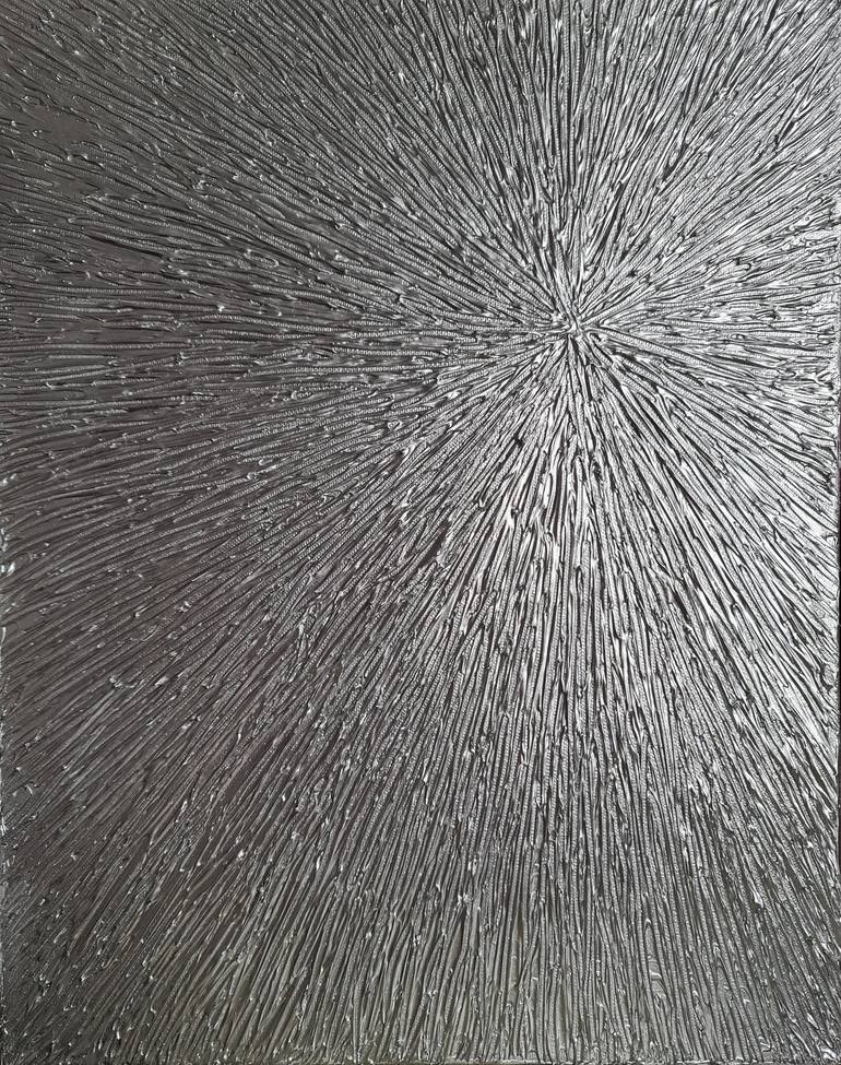 silver rays Painting by Elena Urvantseva | Saatchi Art