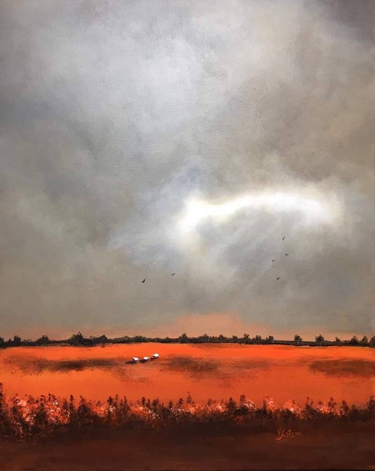 THE LIGHT IN BETWEEN Painting by Virginia Katsini | Saatchi Art