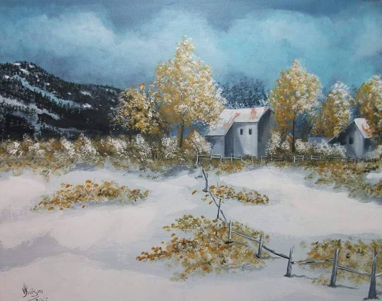WINTER WONDERLAND Painting by Virginia Katsini | Saatchi Art