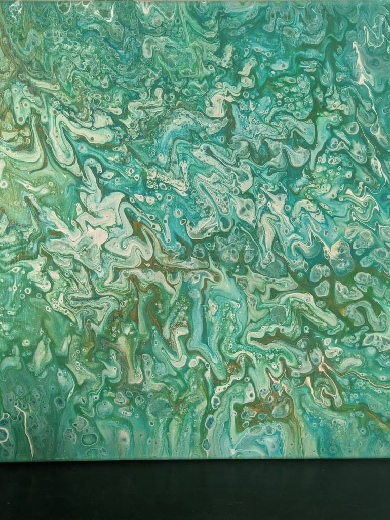 Into the Blue Painting by Win Art Gallery | Saatchi Art