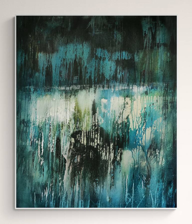 blue 2 Painting by Nazarii Medvid | Saatchi Art