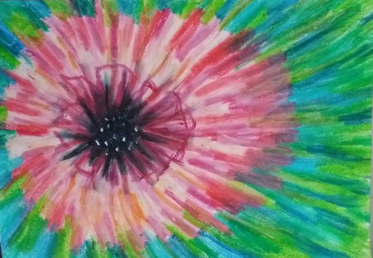 Multi Colour Flower Painting by Nature Blossom | Saatchi Art