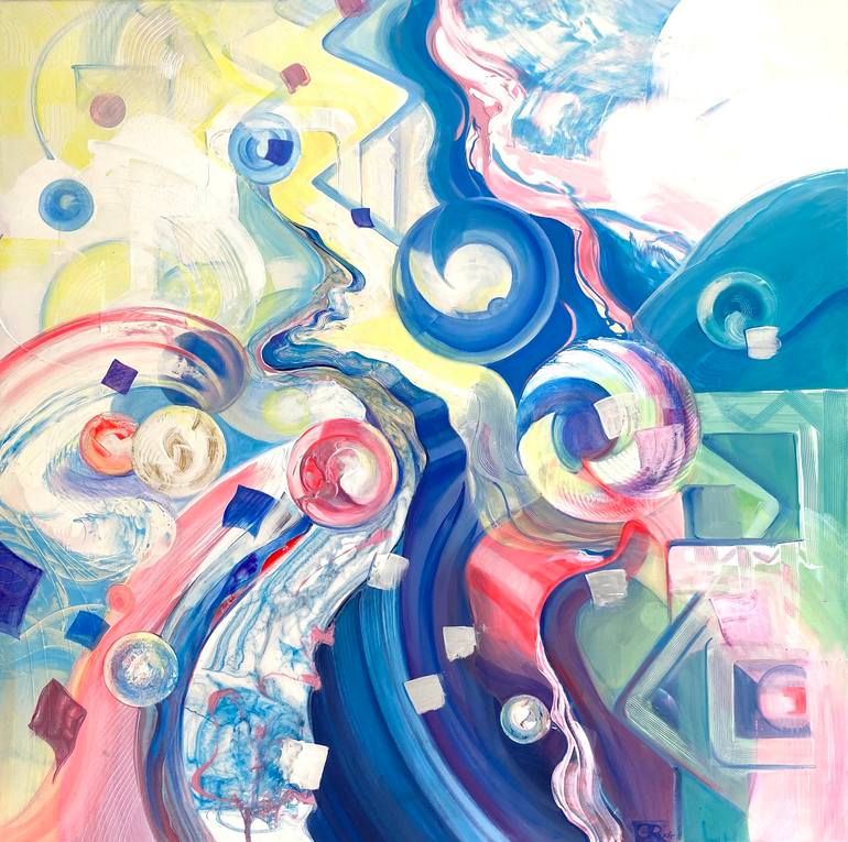 In a new flow Painting Acrylic Painting by Galia Rude | Saatchi Art ...
