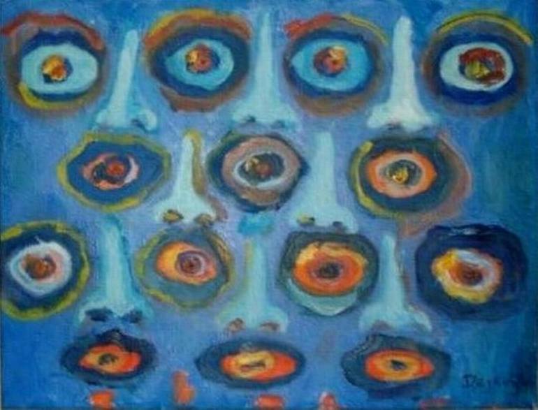 the lilly faces Painting by John Dejevij | Saatchi Art
