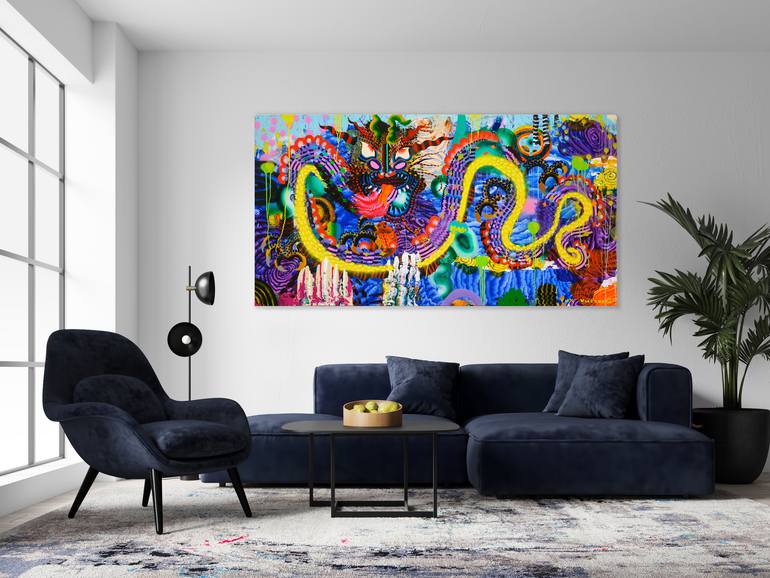 Dragon Painting by Vuk Vuckovic | Saatchi Art