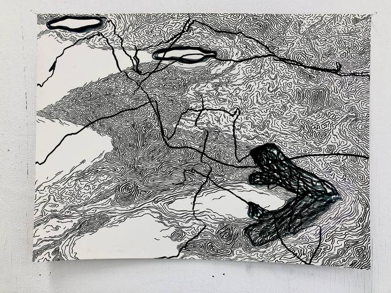 Eye Flow Drawing by Melissa Schlick | Saatchi Art