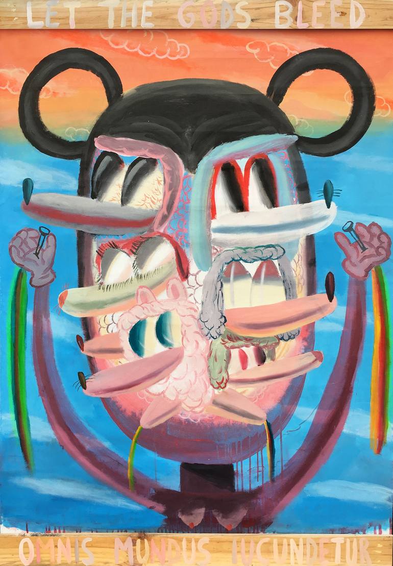 Let the Gods bleed Painting by Eva Alonso | Saatchi Art