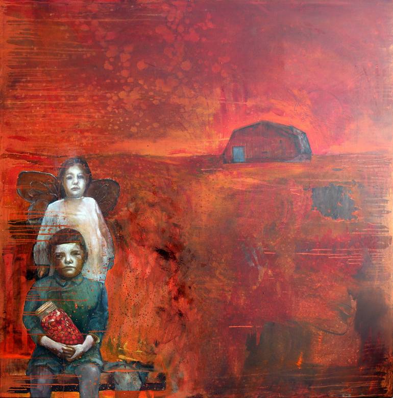 Cherries Painting by Ben Singleton | Saatchi Art