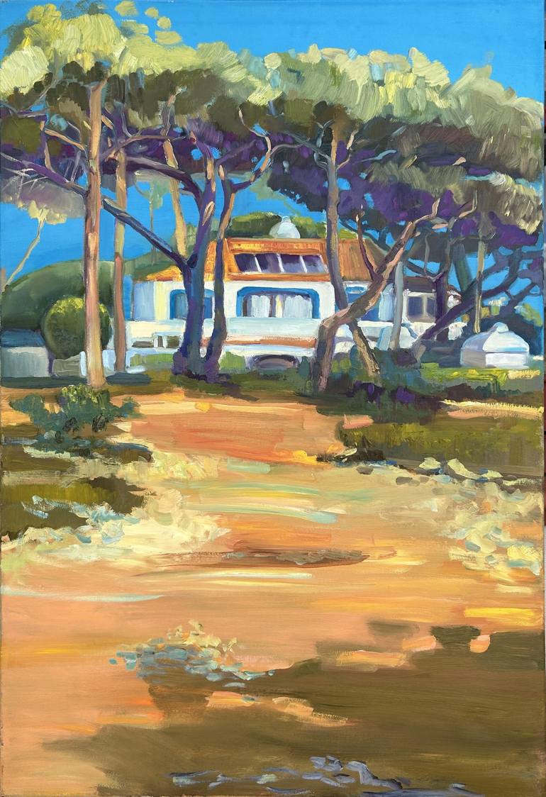 Villa na Praia da Falésia Painting by Ludmila Borjagina | Saatchi Art