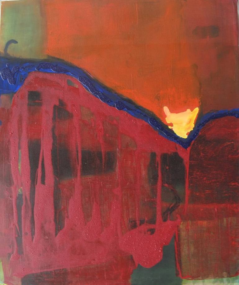 Bulls eye Painting by Louise Raven | Saatchi Art