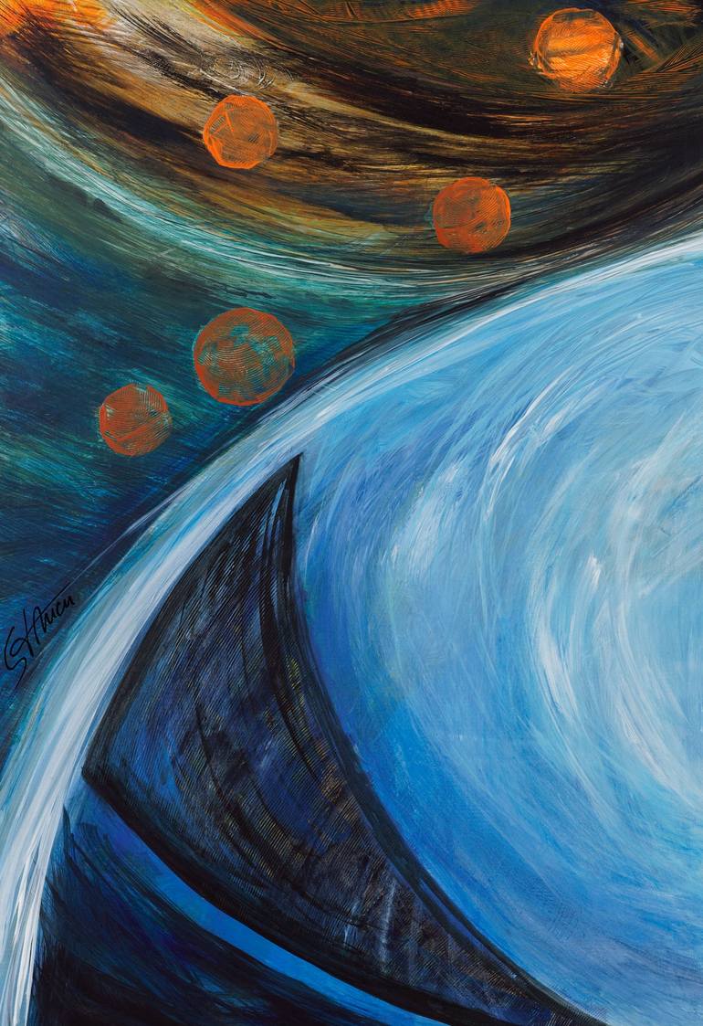 Stellar - Stellaire Painting by Ciprian-Florin Stancu | Saatchi Art