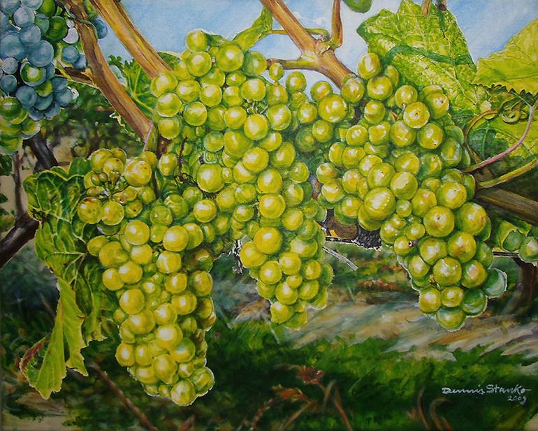 Silberberg Trauben Painting by Dennis Stanko | Saatchi Art