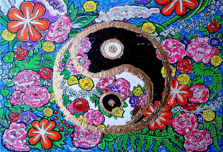 Yin Yang Atmosphere Painting by Alice Man | Saatchi Art