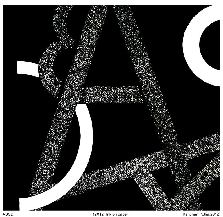 ABCD Drawing by Kanchan Potlia | Saatchi Art