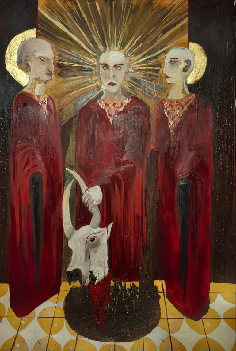 The Androgynous restores [...] Painting by Vasilis Angelopoulos ...