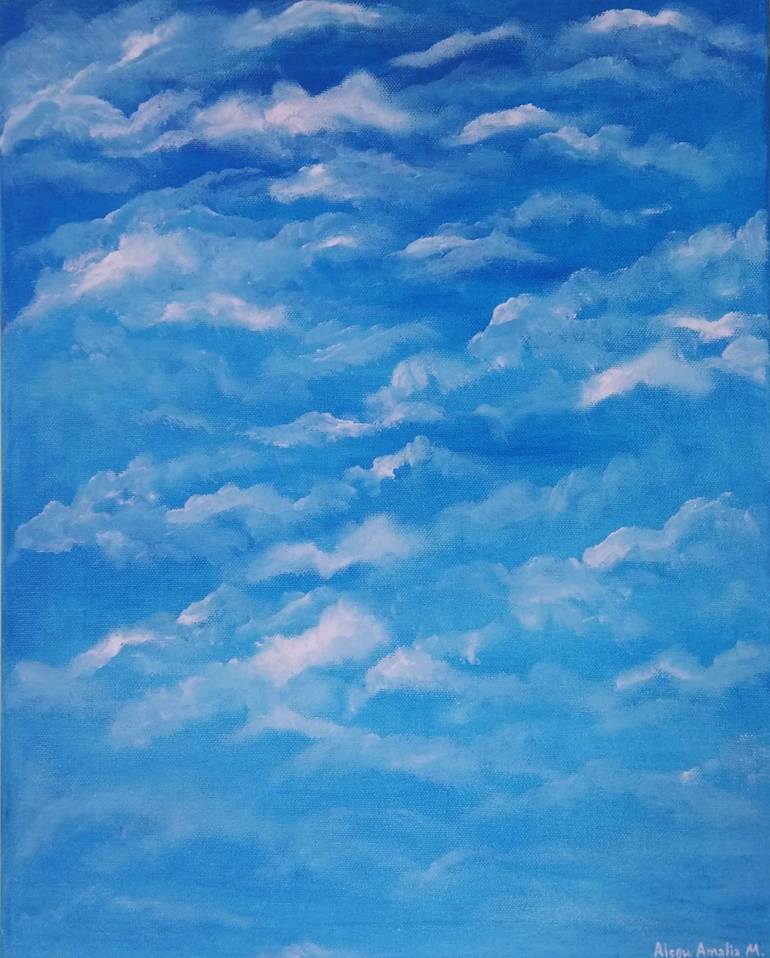 Blue sky Painting by Alsou Amalia | Saatchi Art