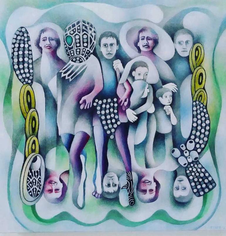 GROUP Painting by George Fortier | Saatchi Art