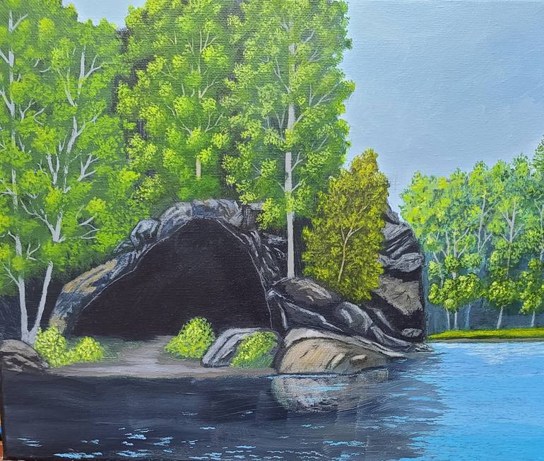 Dark Mystery Painting by Dan Holt | Saatchi Art