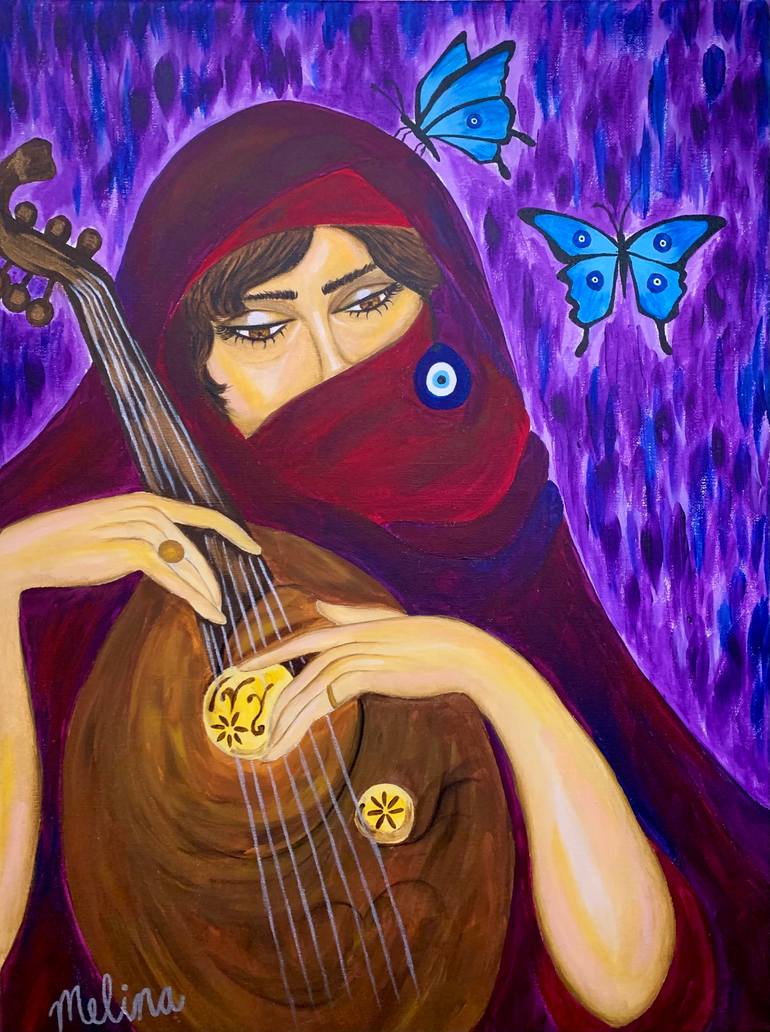 A gentle melody Painting by Melina Sobi | Saatchi Art