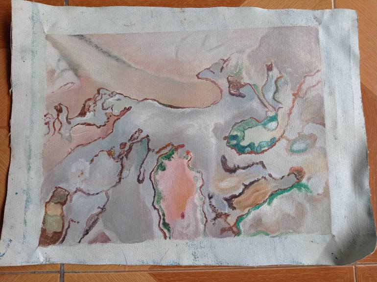 The Island of Deer Painting by albie fathurrahman | Saatchi Art