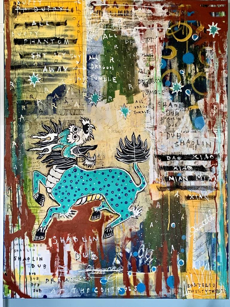 Shaolin Dub Painting by Robert Santello | Saatchi Art
