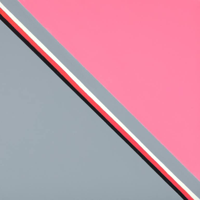 Pink Slash Painting by Jane Goodwin | Saatchi Art