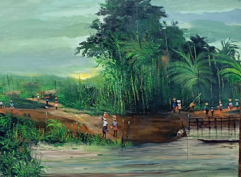 Omiajipon 3 Painting by Adewale Uthman | Saatchi Art United Kingdom