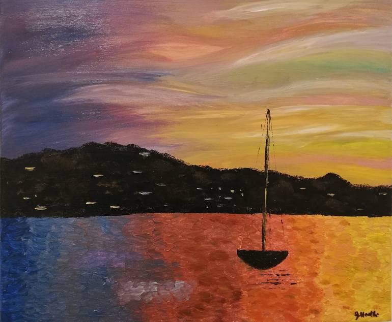 Colors of the Sea Painting by Giuliana Ucelli | Saatchi Art