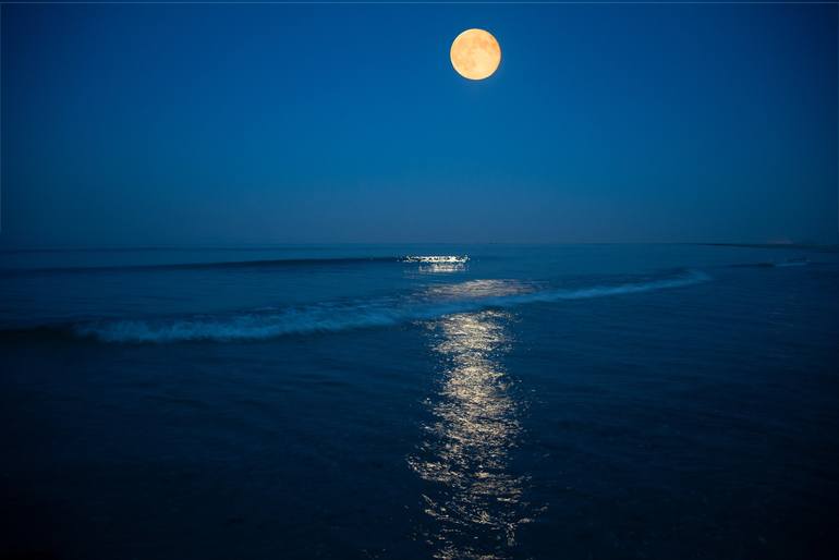 Full moon over the sea - Limited Edition of 20 Photography by Jochim ...