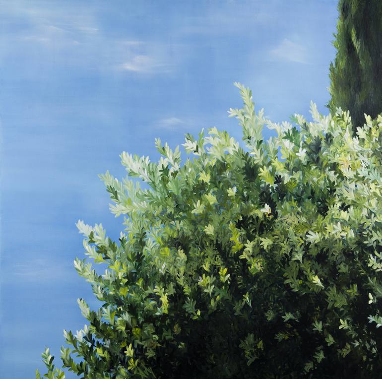 Trees in summer morning Painting by Suly Bornstein Wolff | Saatchi Art