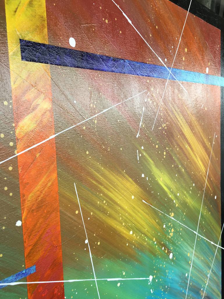 Emotional VS Rational Painting by Olha Sa | Saatchi Art