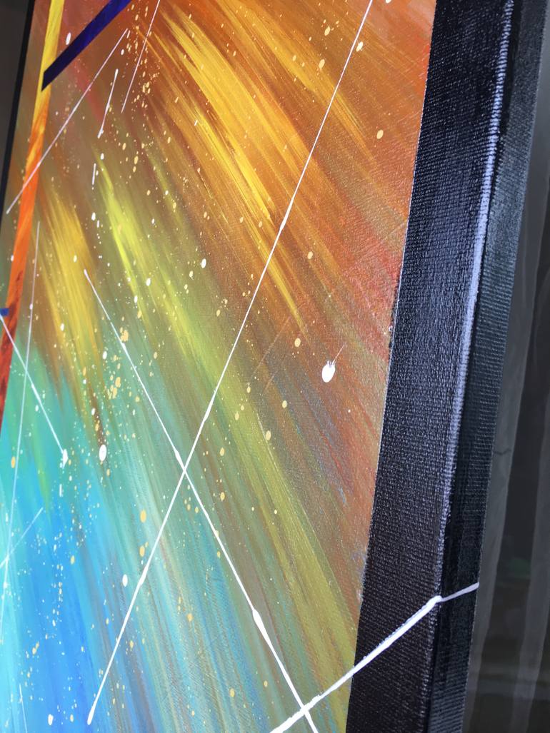 Emotional VS Rational Painting by Olha Sa | Saatchi Art