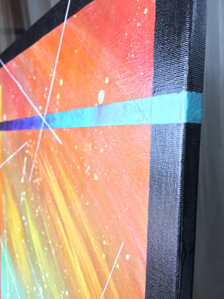 Emotional VS Rational Painting by Olha Sa | Saatchi Art