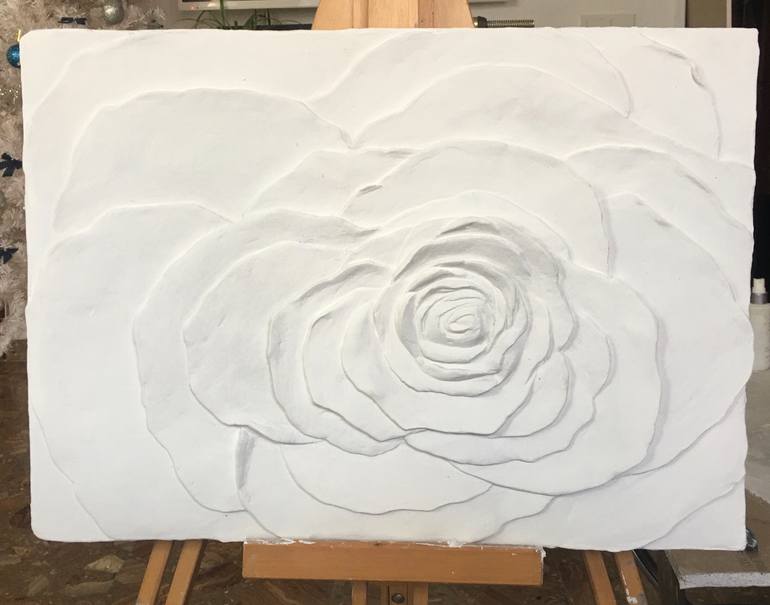 Stone Rose Painting by Oksana Kovalenkova | Saatchi Art