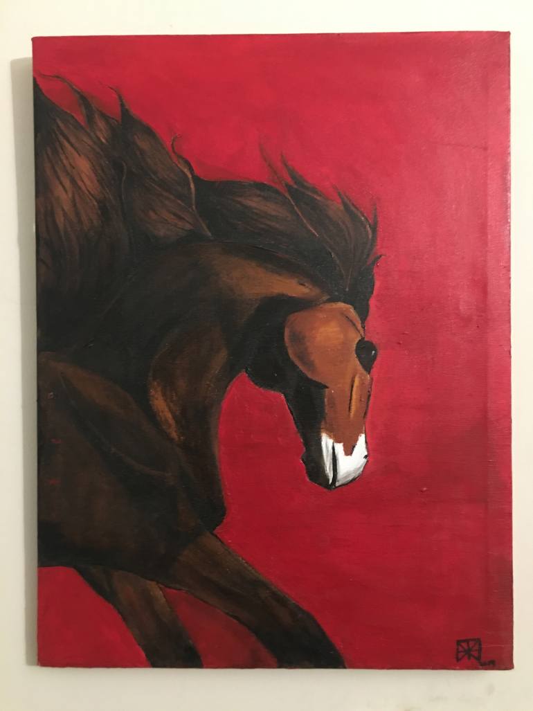 فرس Painting by Fatima Waseem | Saatchi Art