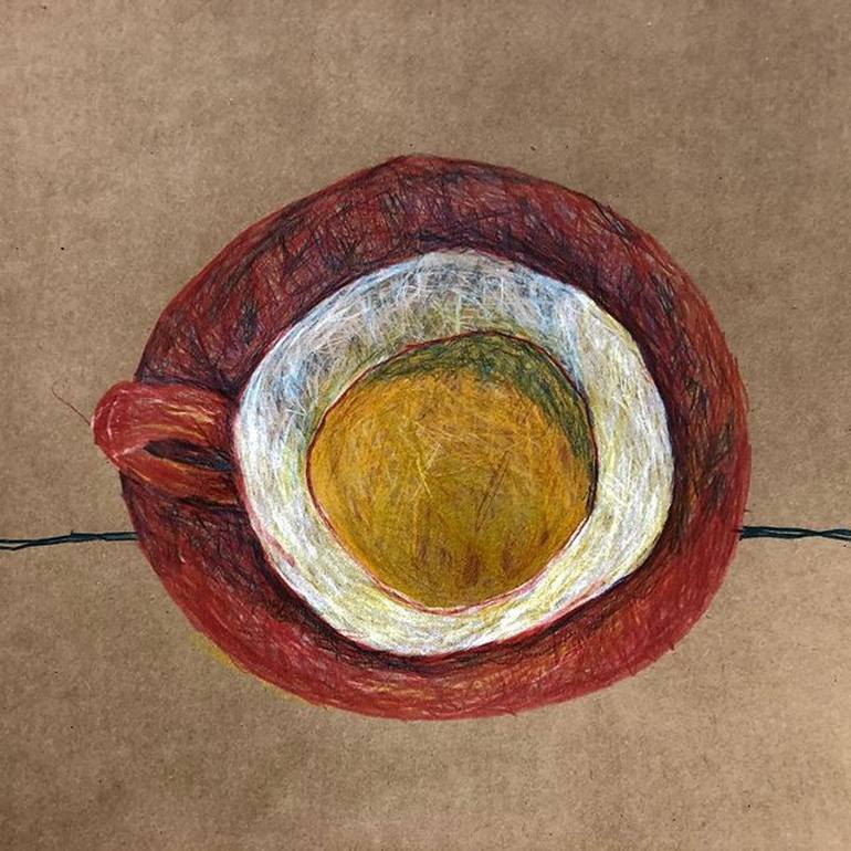 My weekend jasmine tea Drawing by Rola El Hussein | Saatchi Art