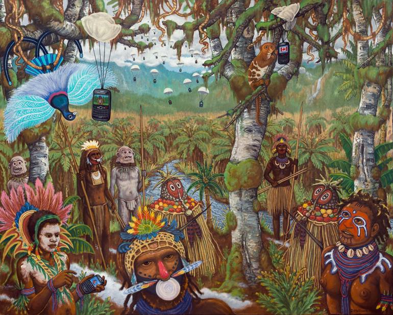 Press ON Painting by David Halliwell | Saatchi Art