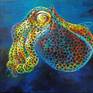 Iridescent Octopus, Sea creatures. Modern fine art painting on canvas ...